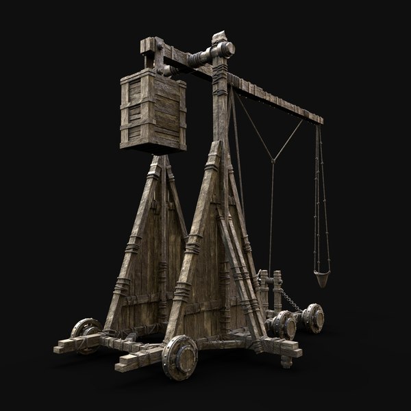 WAR MACHINE TREBUCHET MEDIEVAL SIEGE ENGINE WAR BATTLE 3D model ...