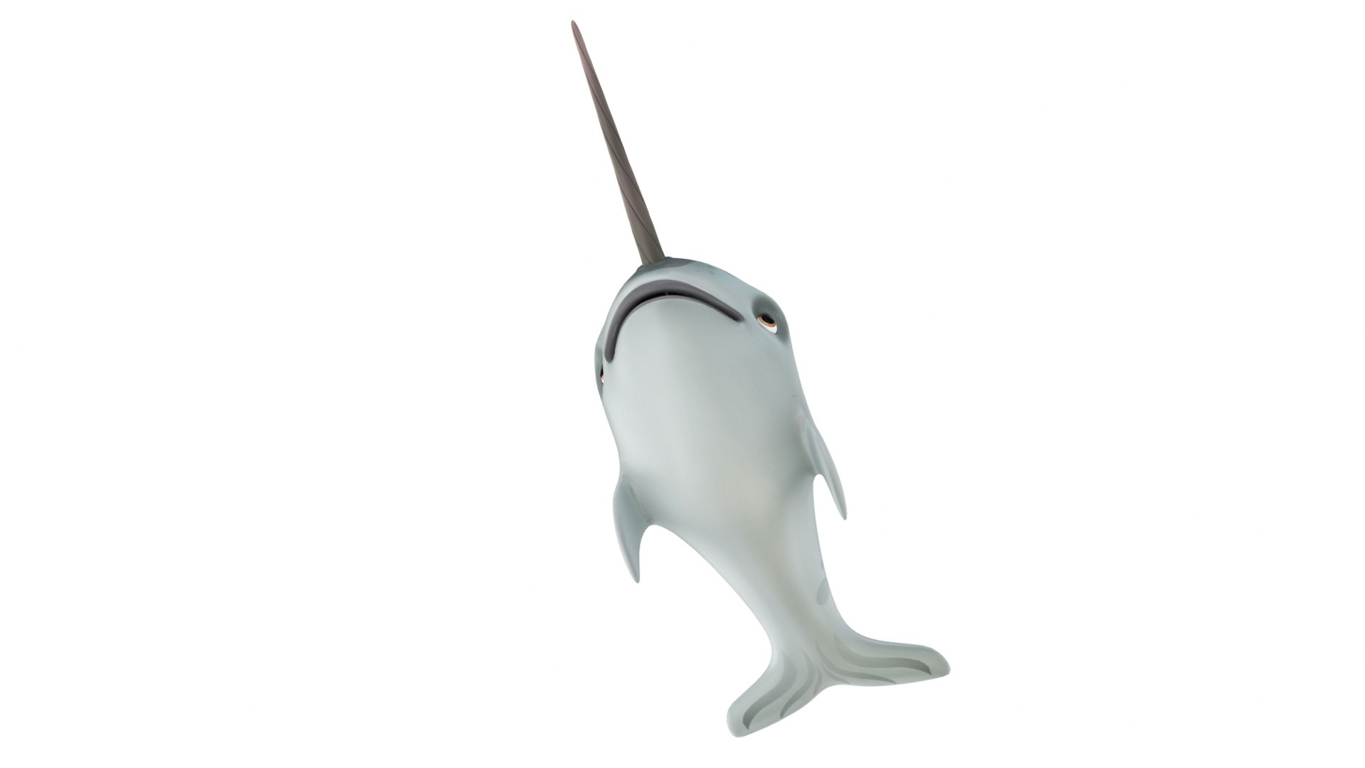Cartoon Narwhal And Sword Fish 3D - TurboSquid 2095213