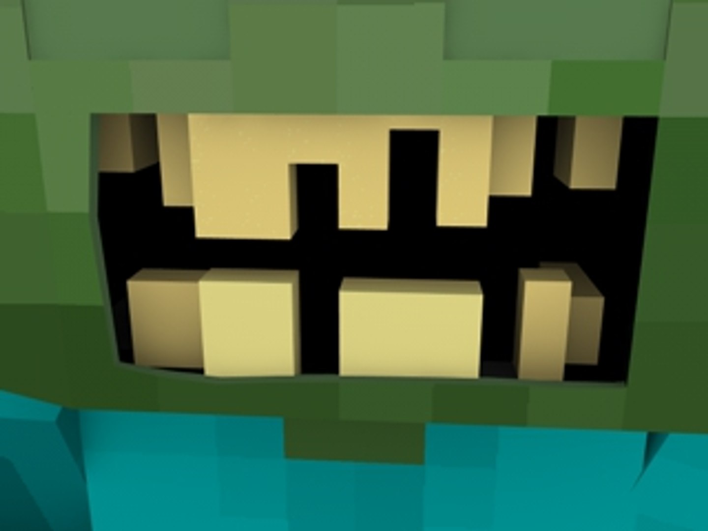 3d minecraft zombie model