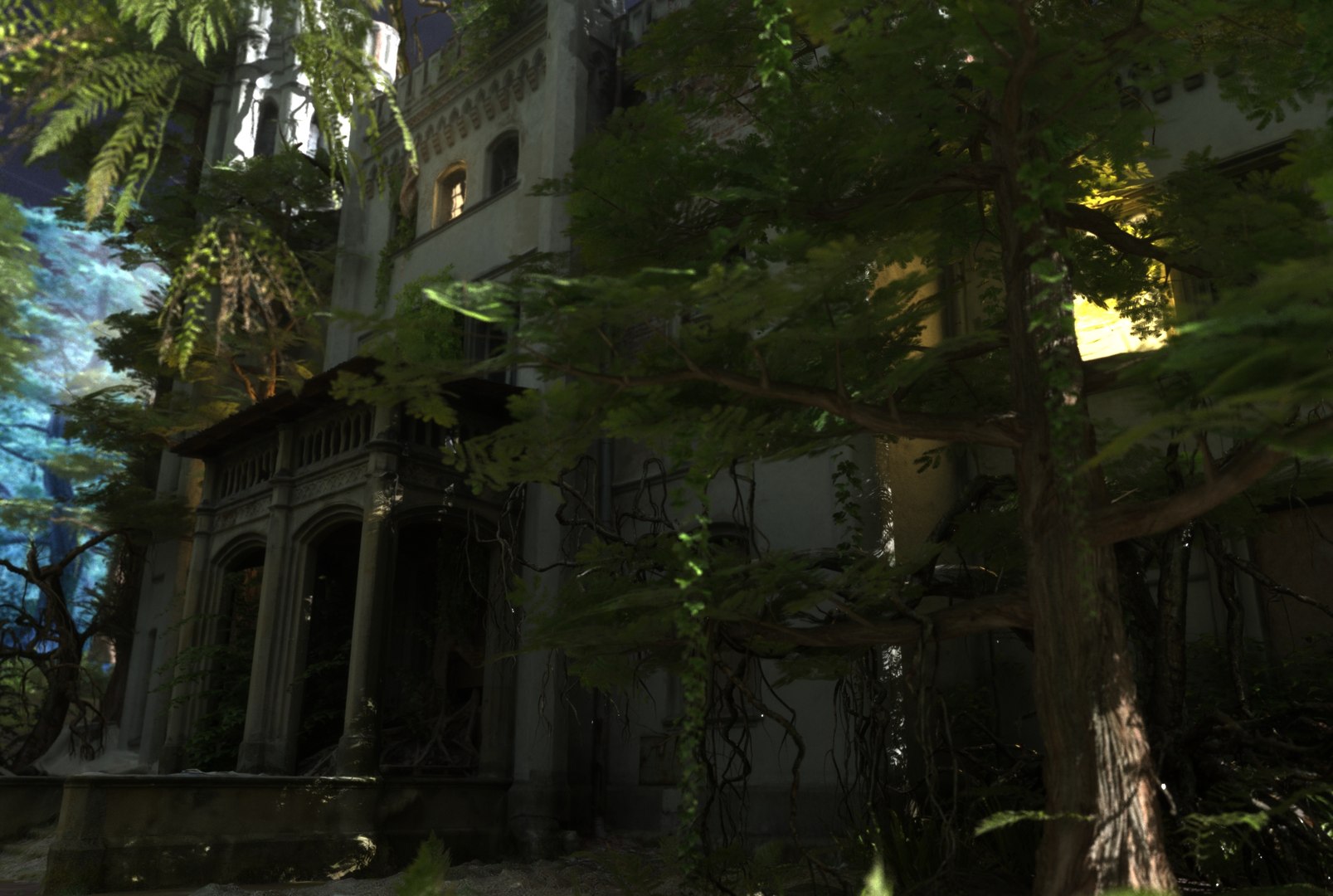 3D Haunted House Scene Model - TurboSquid 1992278