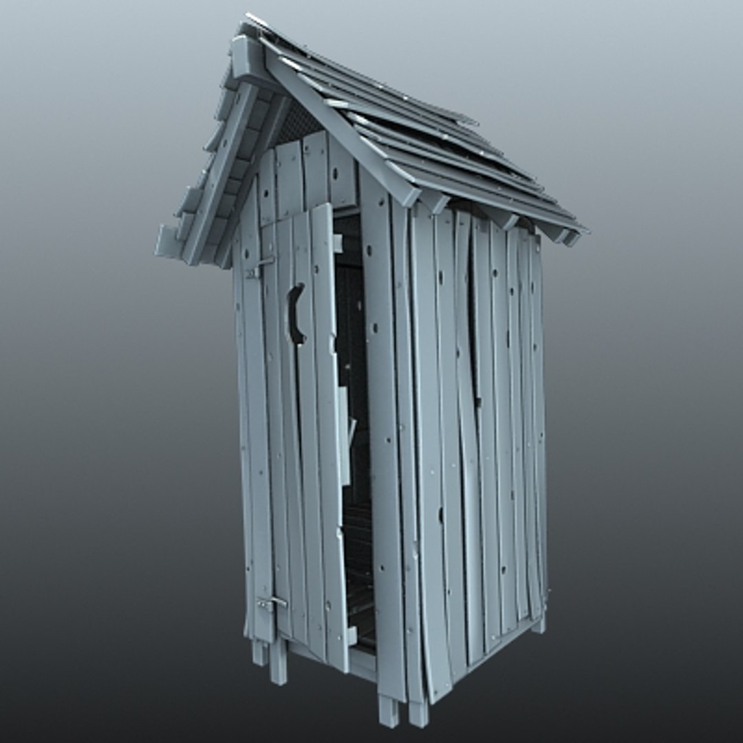 Outhouse House 3d Model