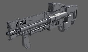 3d rifle weapon model