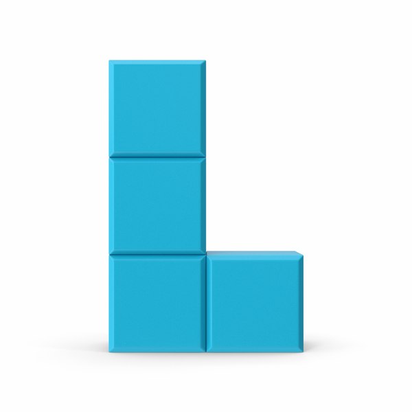 modelo 3d Bloque Tetris L - TurboSquid 1875754