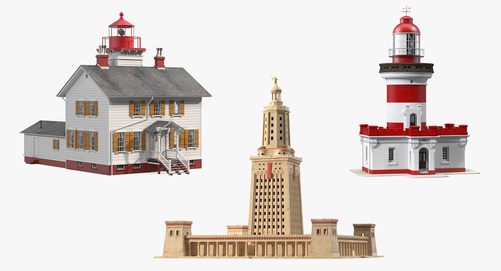 Lighthouses Collection 3D model - TurboSquid 1782116