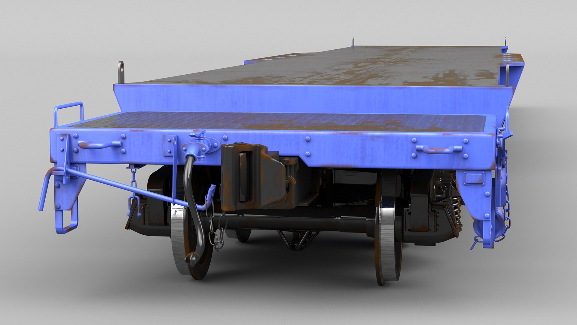Heavy Duty Flatcar 3D model - TurboSquid 2156942