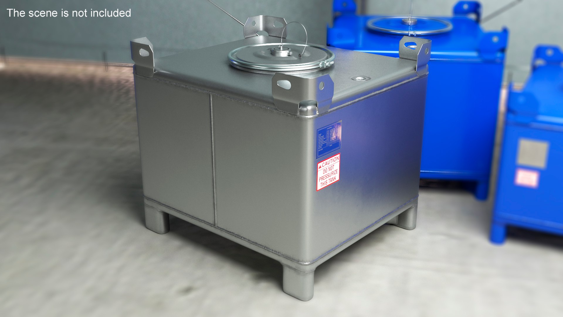 180 Gallon IBC Stainless Steel Tank 3D - TurboSquid 2169783