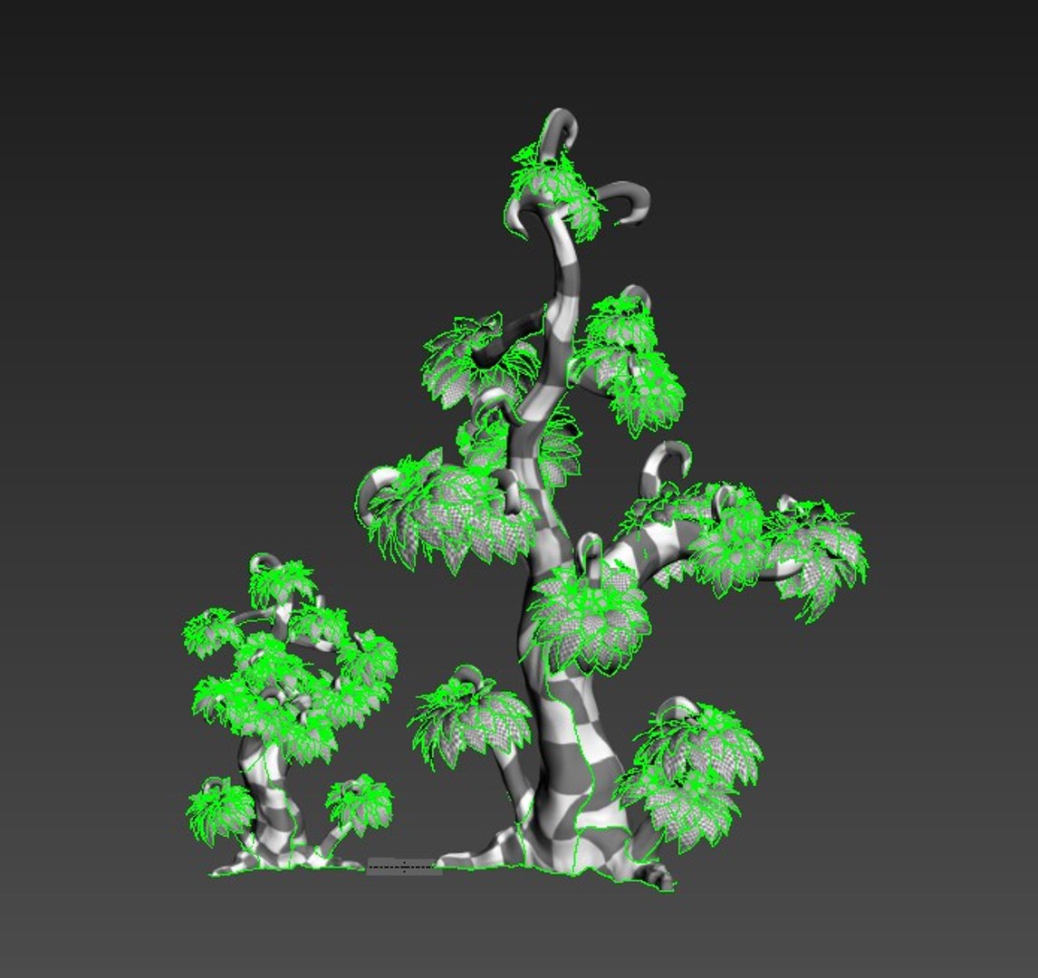 Cartoon Tree Model - TurboSquid 1242557