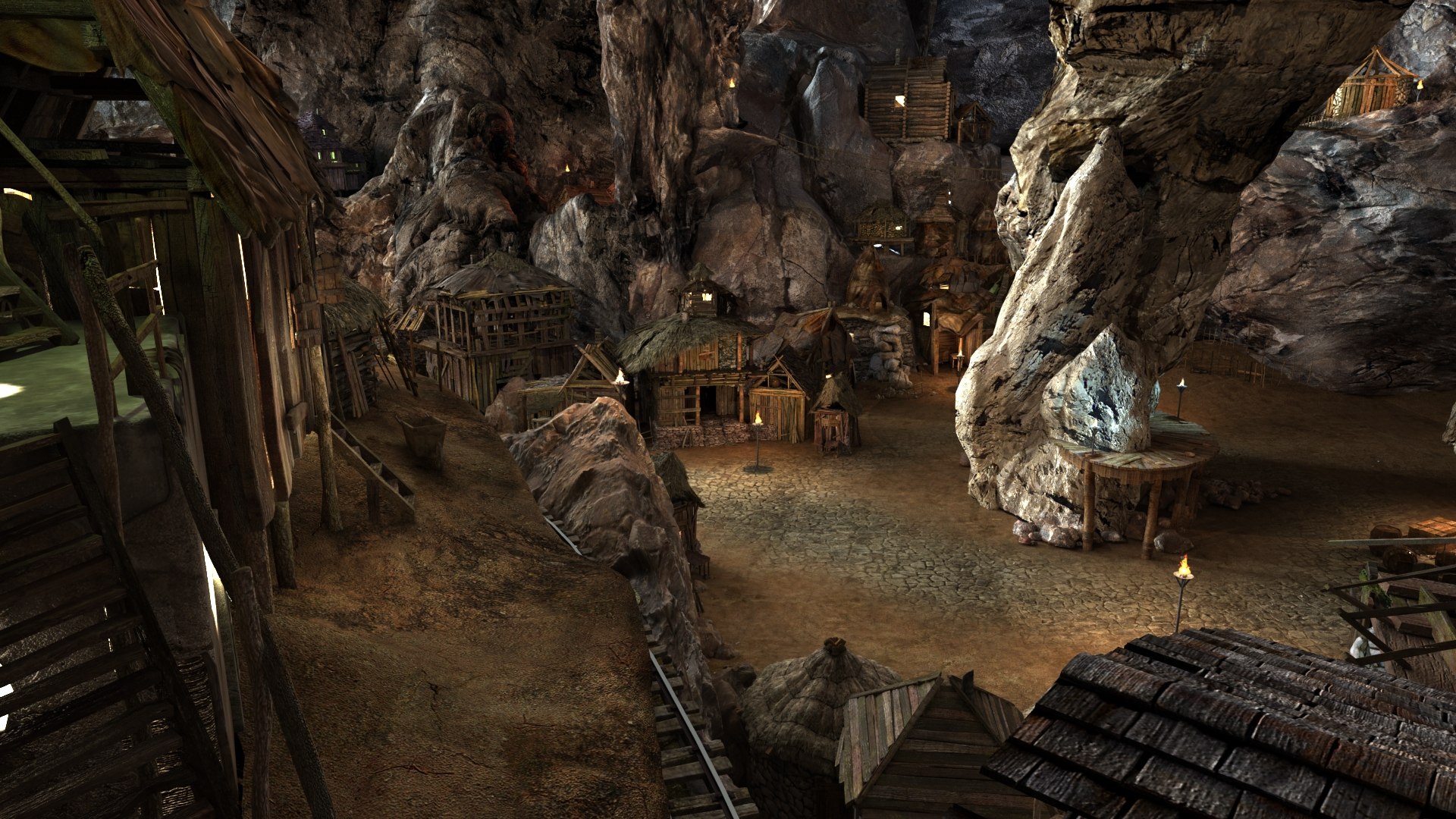 Cave Village 3d Max