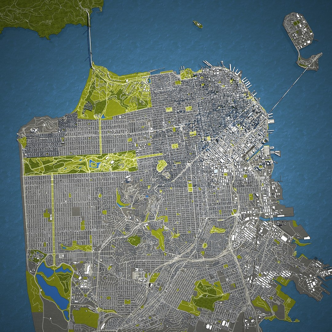 San Francisco Complete Model - TurboSquid 1415190