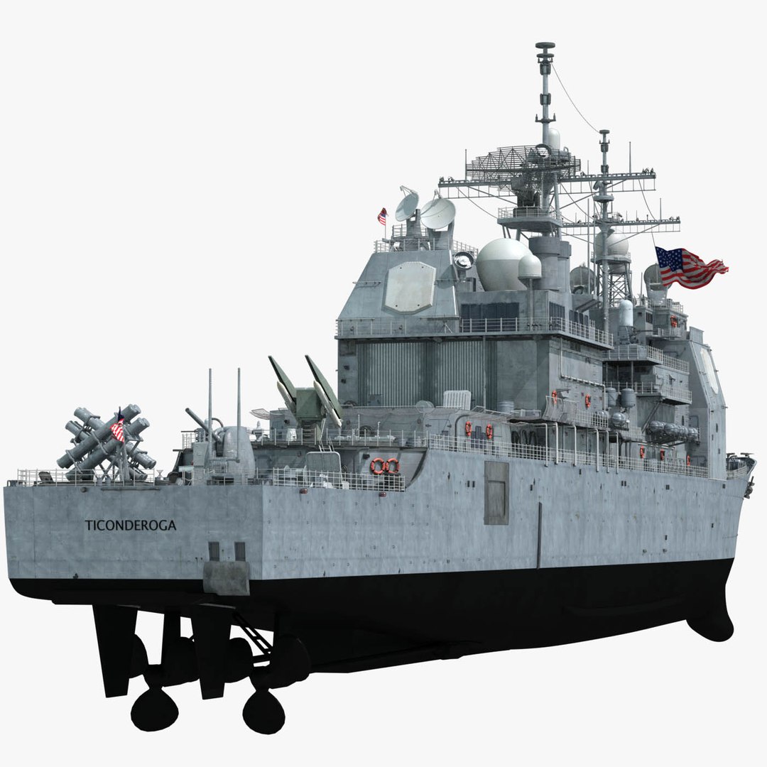 3d U Ticonderoga Cg-47 Rig Model