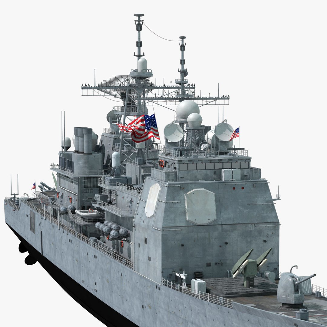 3d U Ticonderoga Cg-47 Rig Model