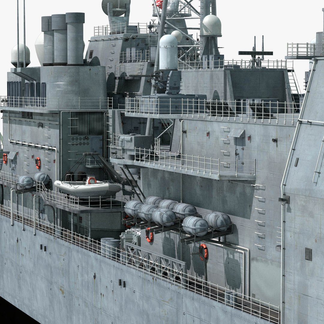 3d U Ticonderoga Cg-47 Rig Model