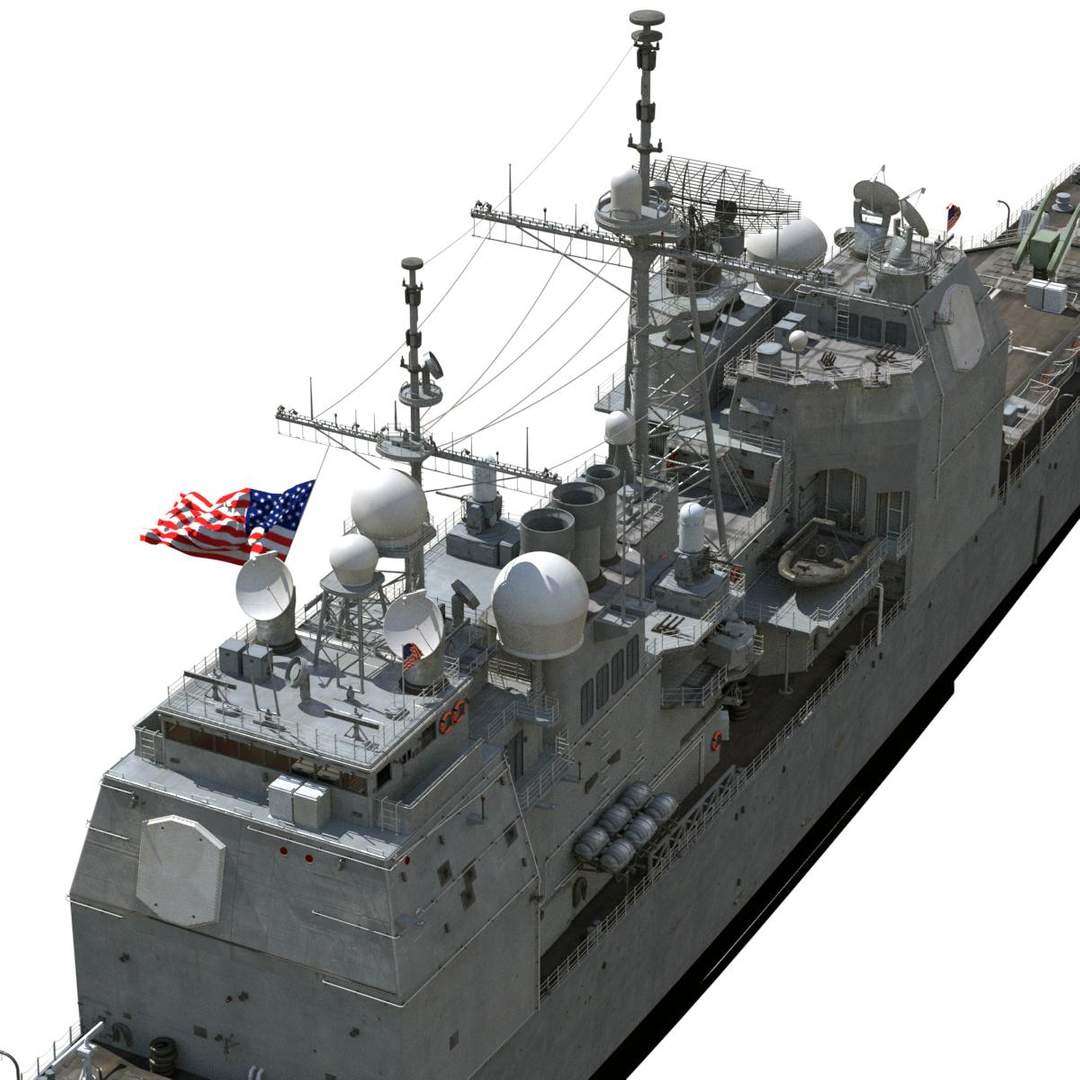 3d U Ticonderoga Cg-47 Rig Model