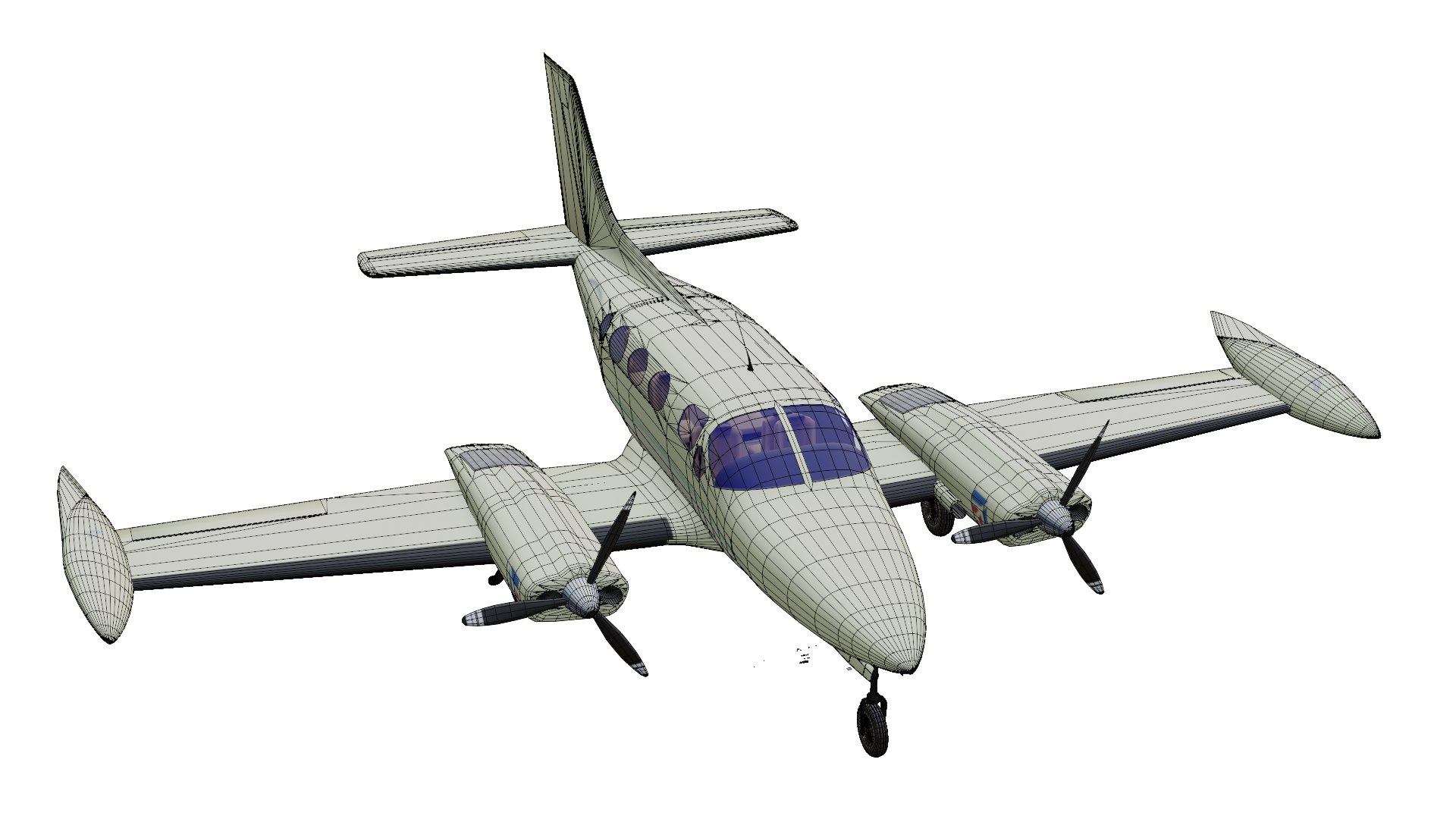 3D Cessna 421 Golden Eagle Model - TurboSquid 2348371