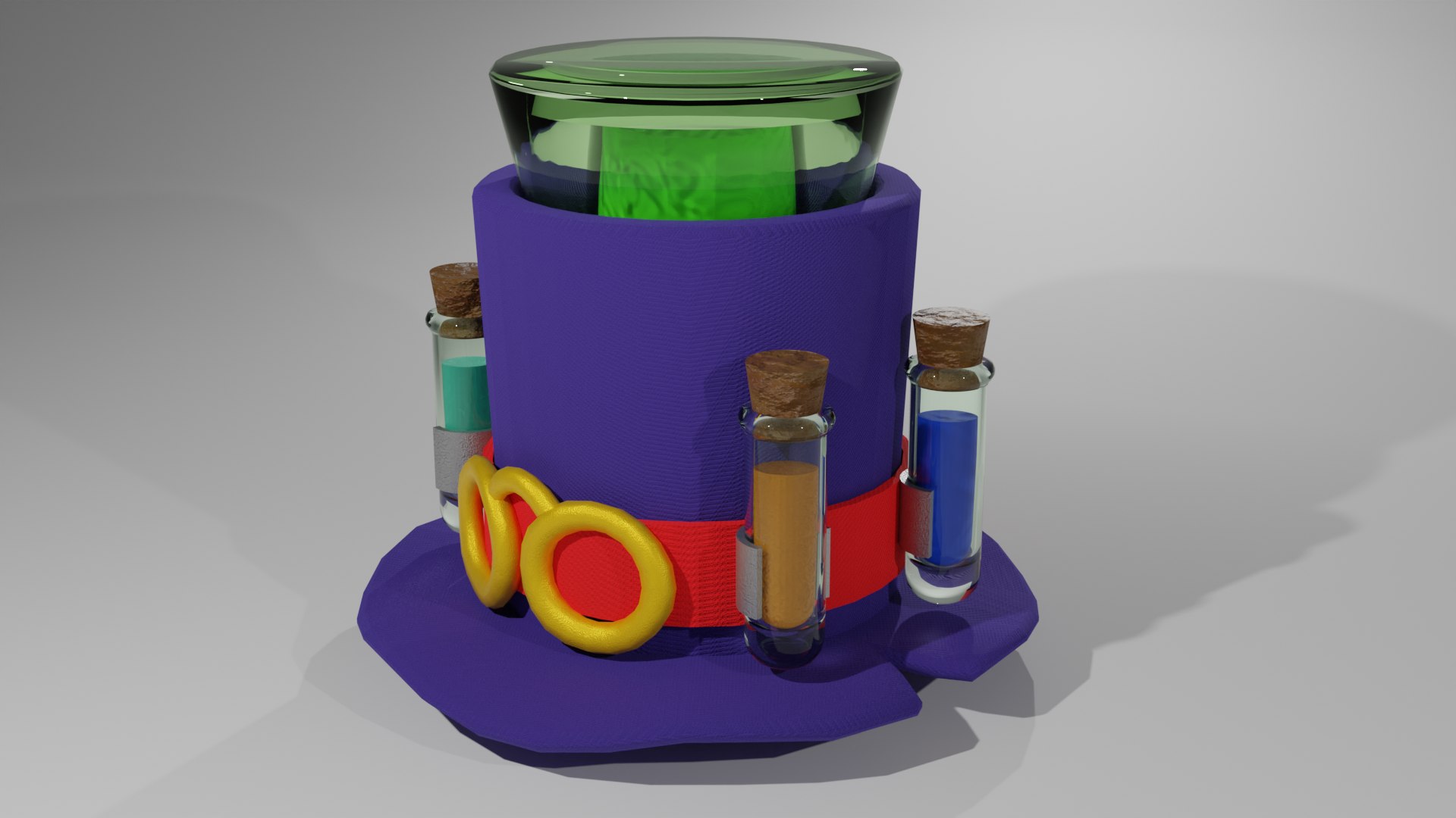 3D Model Alchemist Hat In Cartoon Style - TurboSquid 1947306