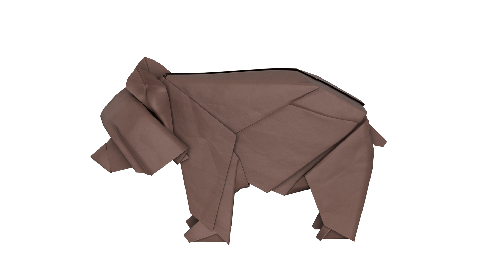 3D Origami Bear Model - TurboSquid 1819486