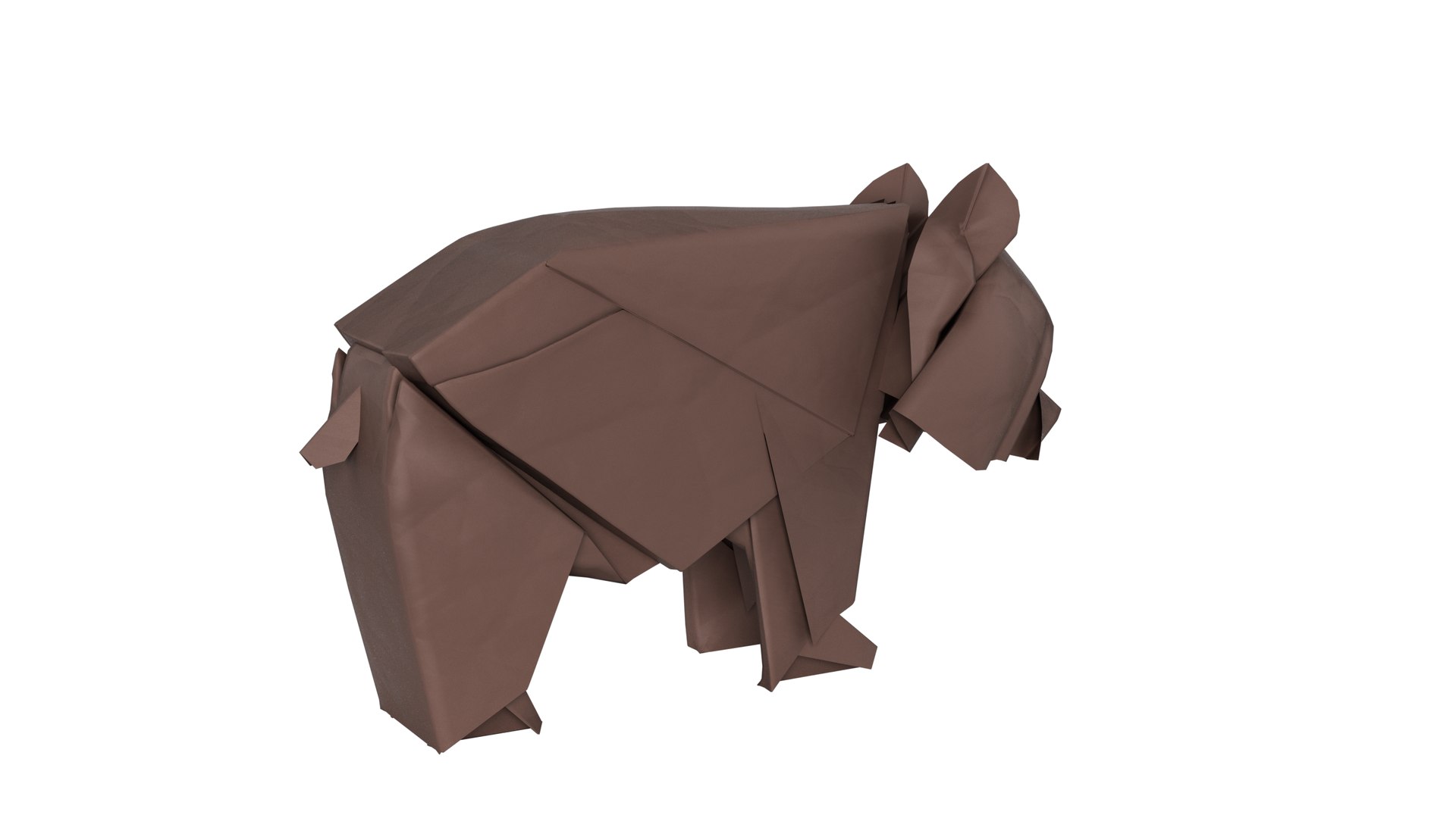 3D Origami Bear Model - TurboSquid 1819486