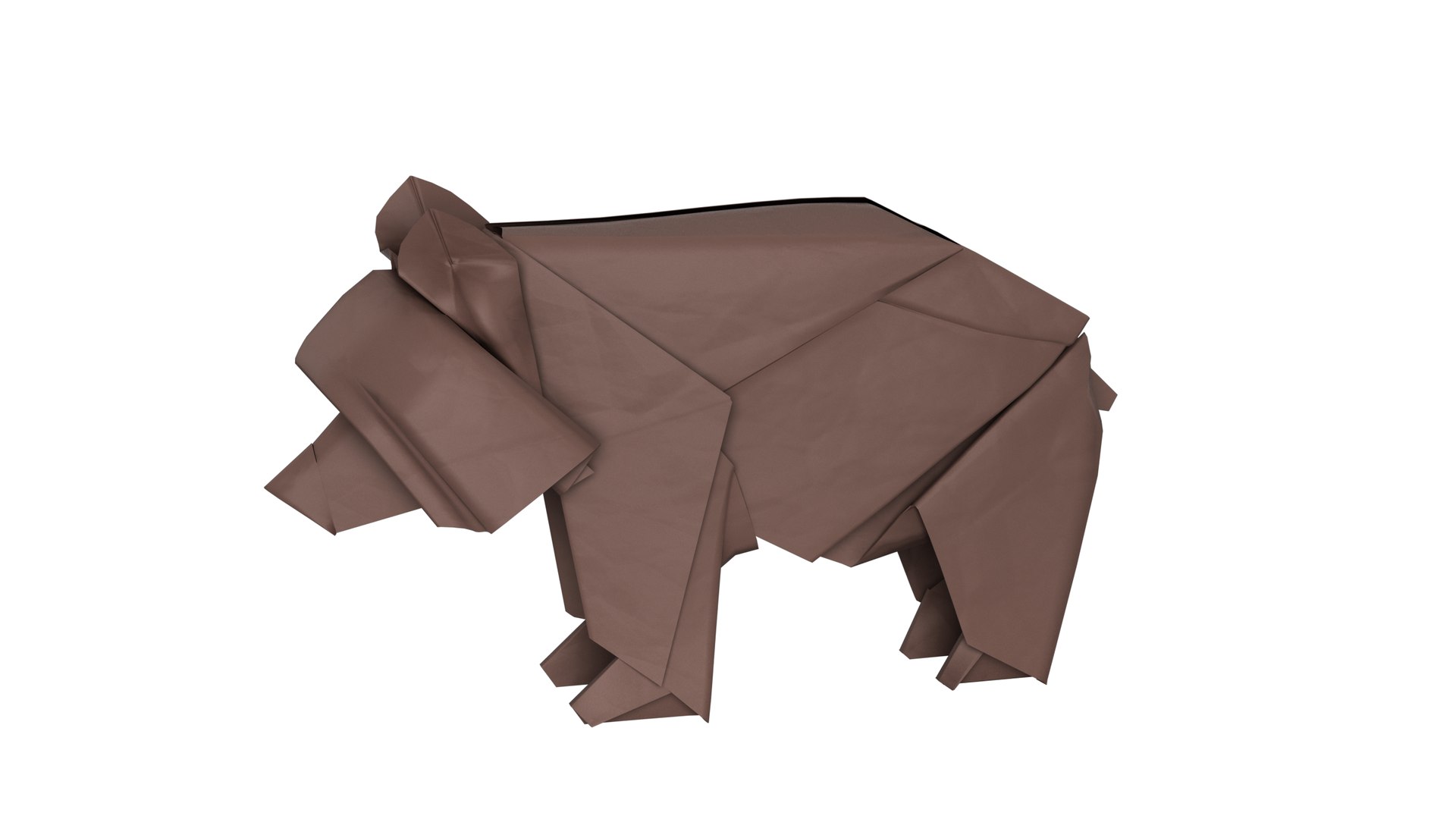 3D Origami Bear Model - TurboSquid 1819486