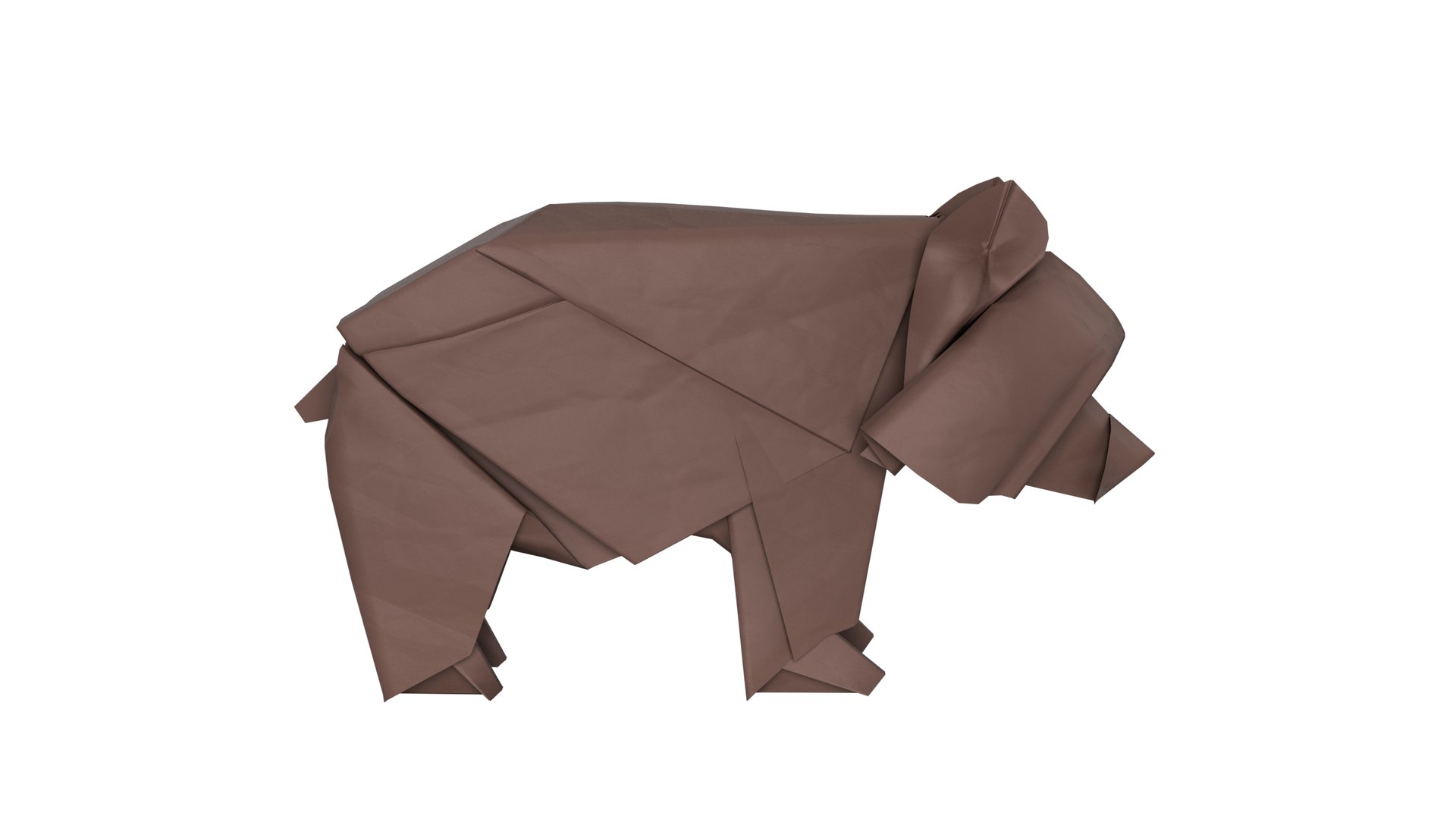 3D Origami Bear Model - TurboSquid 1819486