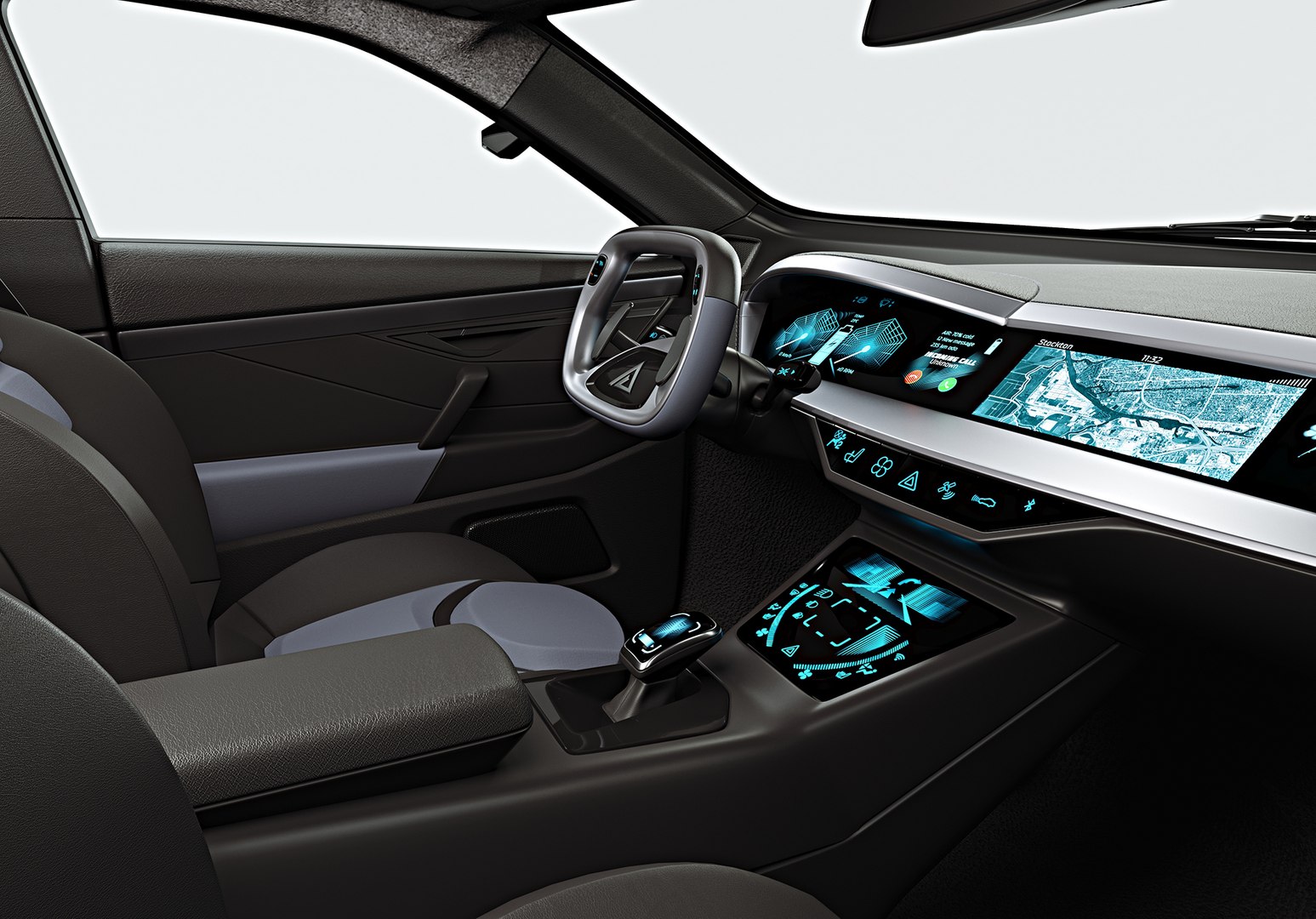 3D model Generic Futuristic Minivan - TurboSquid 1929807