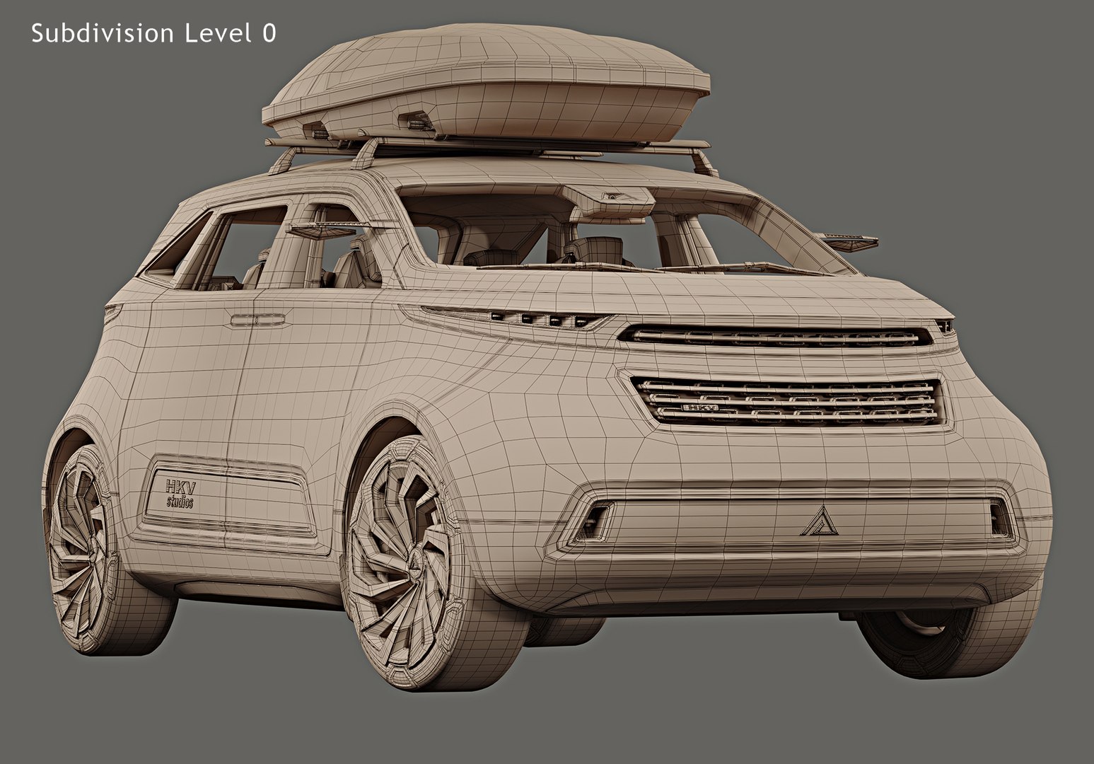 3D model Generic Futuristic Minivan - TurboSquid 1929807