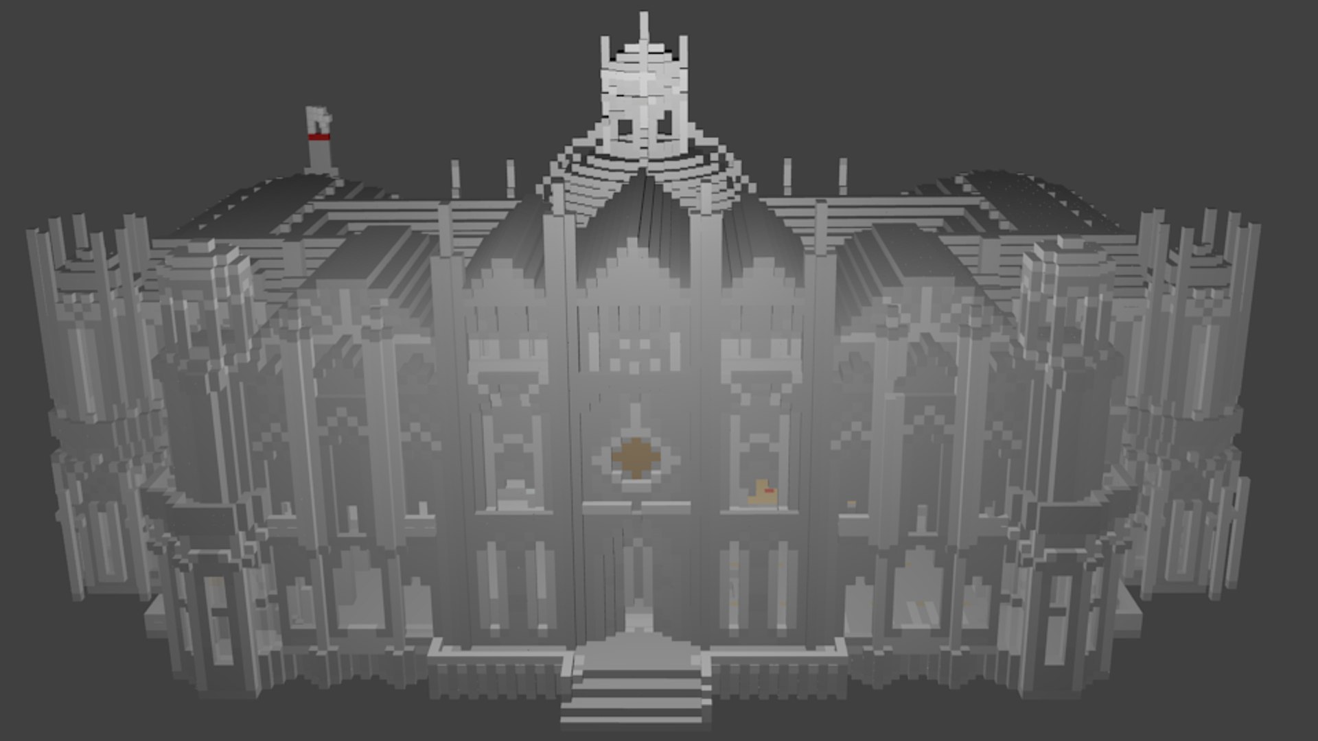 Block-style Castle Obj