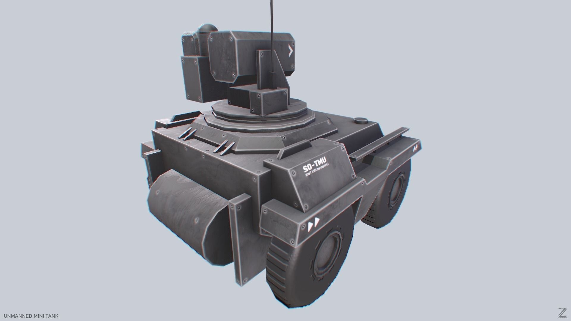 Unmanned Mini Tank 3D Model - TurboSquid 2159215