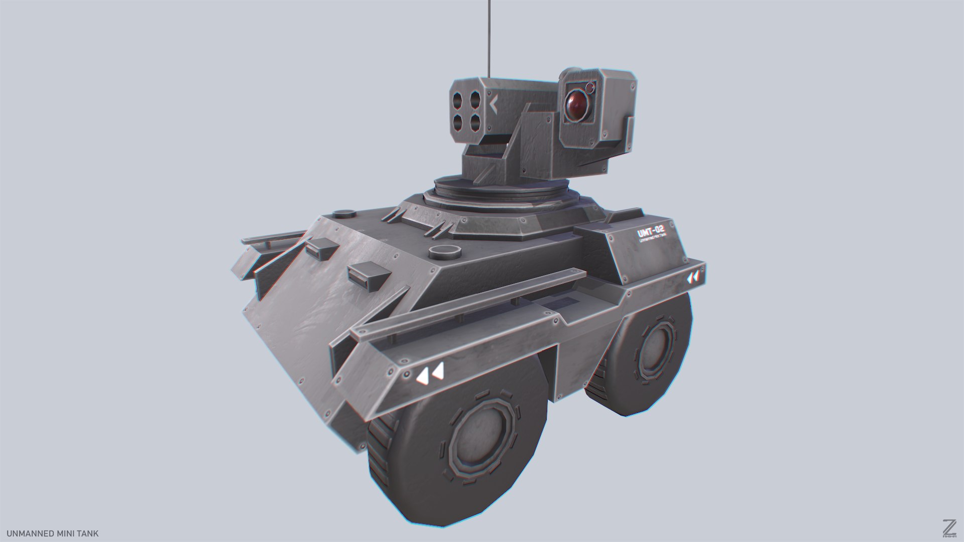Unmanned Mini Tank 3D Model - TurboSquid 2159215