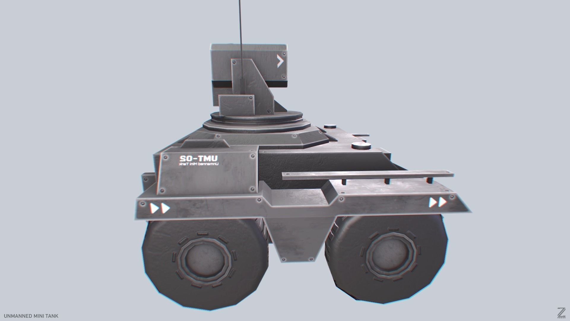 Unmanned Mini Tank 3D Model - TurboSquid 2159215