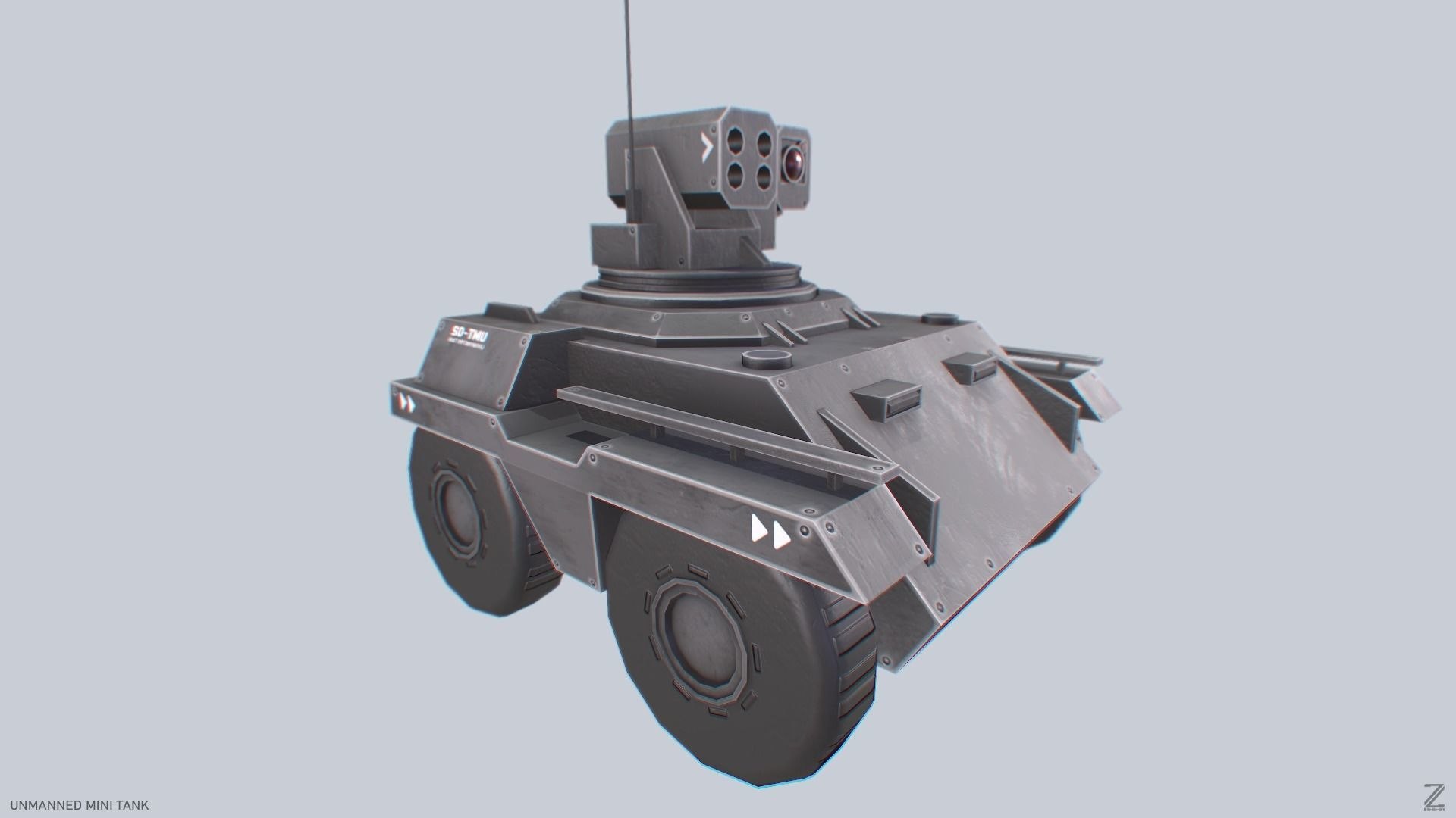 Unmanned Mini Tank 3D Model - TurboSquid 2159215