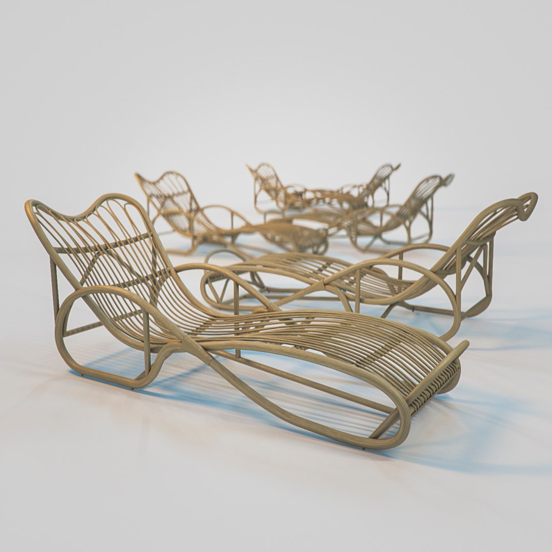 3d Chaise Longue Model