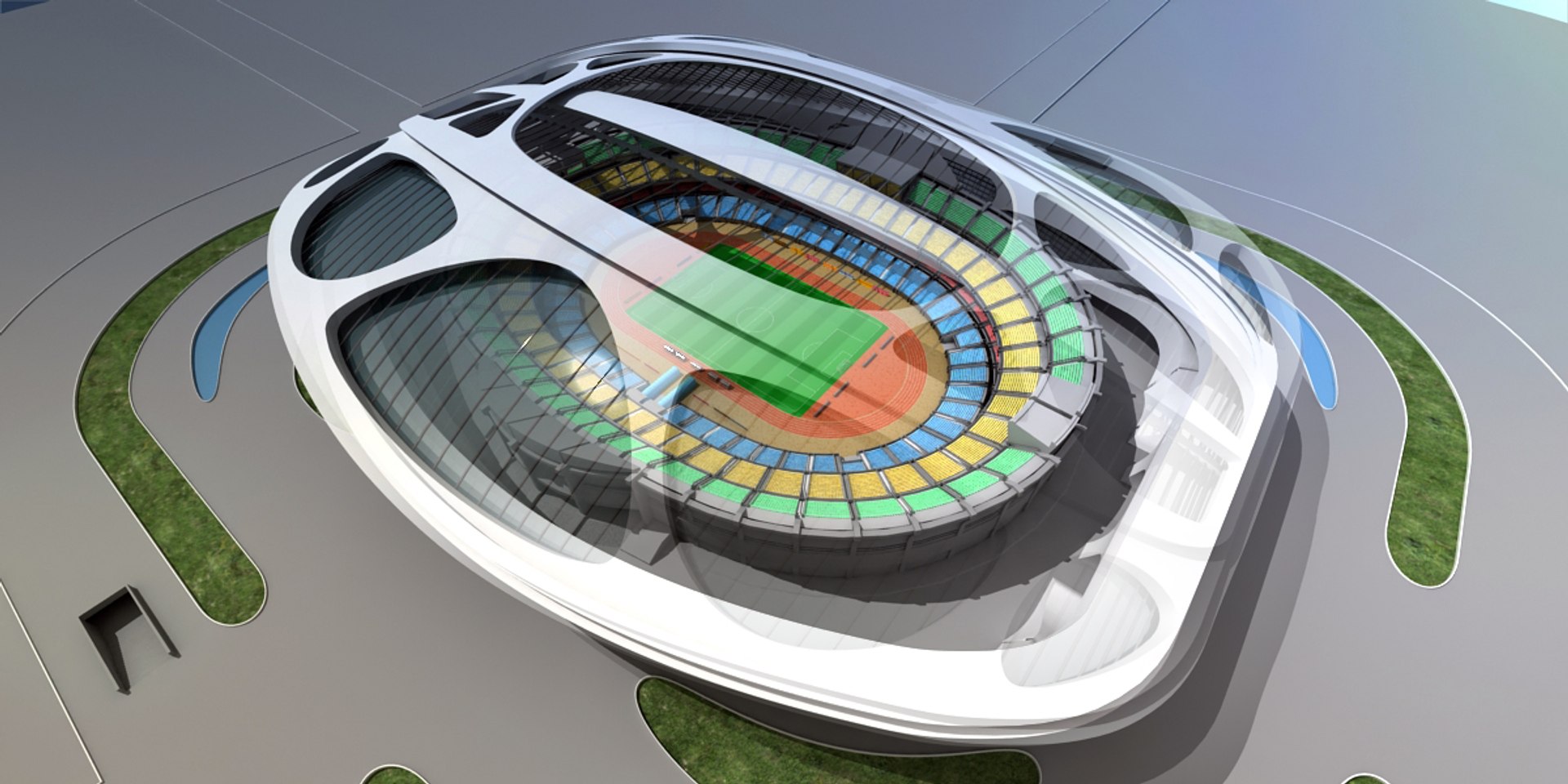 3D Designed Olympic Stadium Model - TurboSquid 1271613
