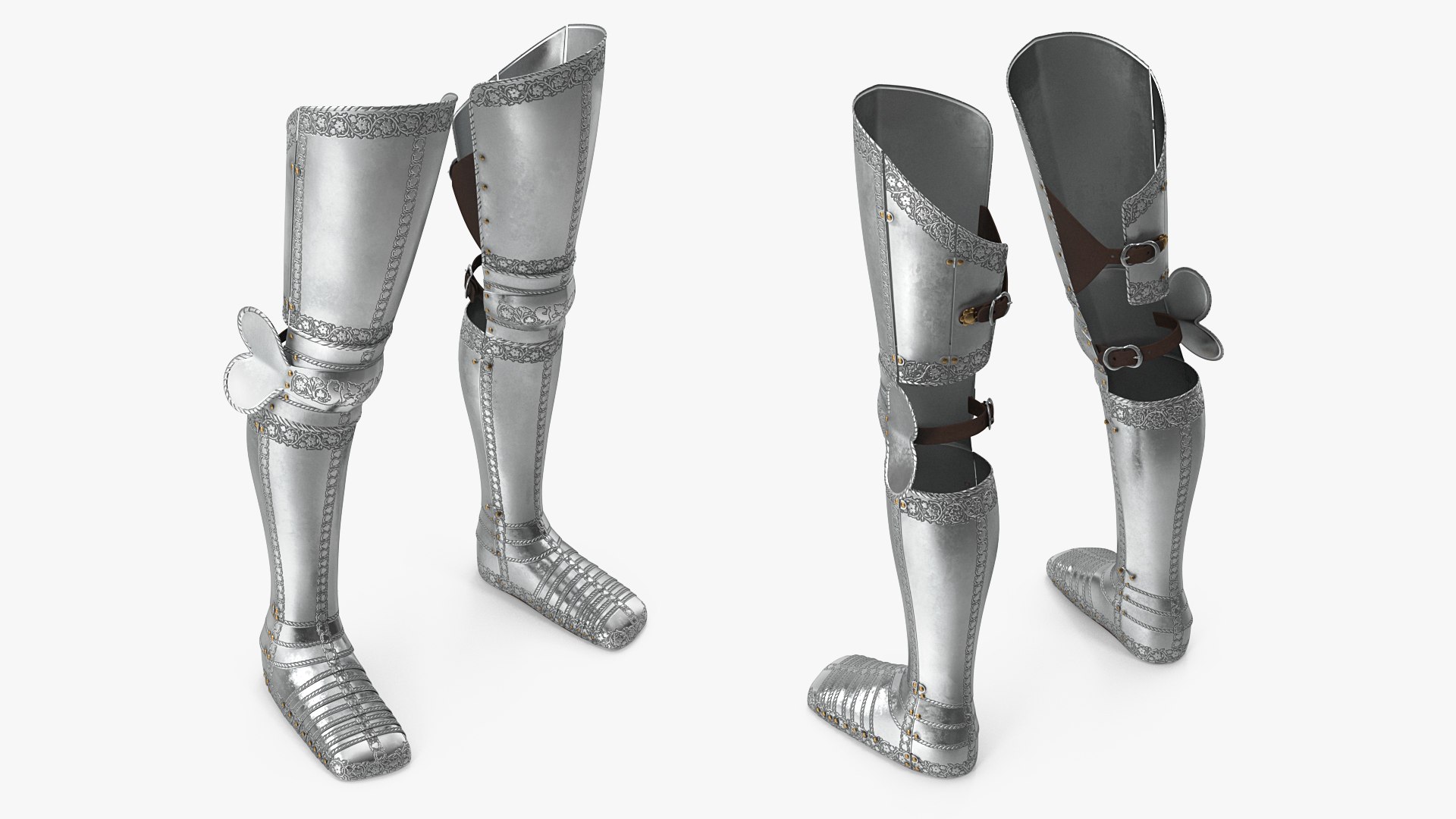 Plate Armor Medieval Leg Model - TurboSquid 1521113