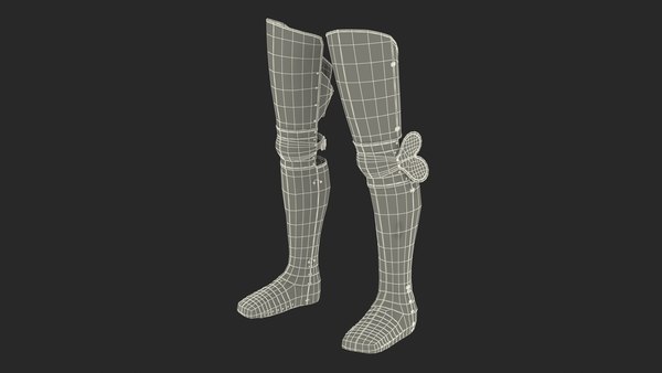 Plate armor medieval leg model - TurboSquid 1521113