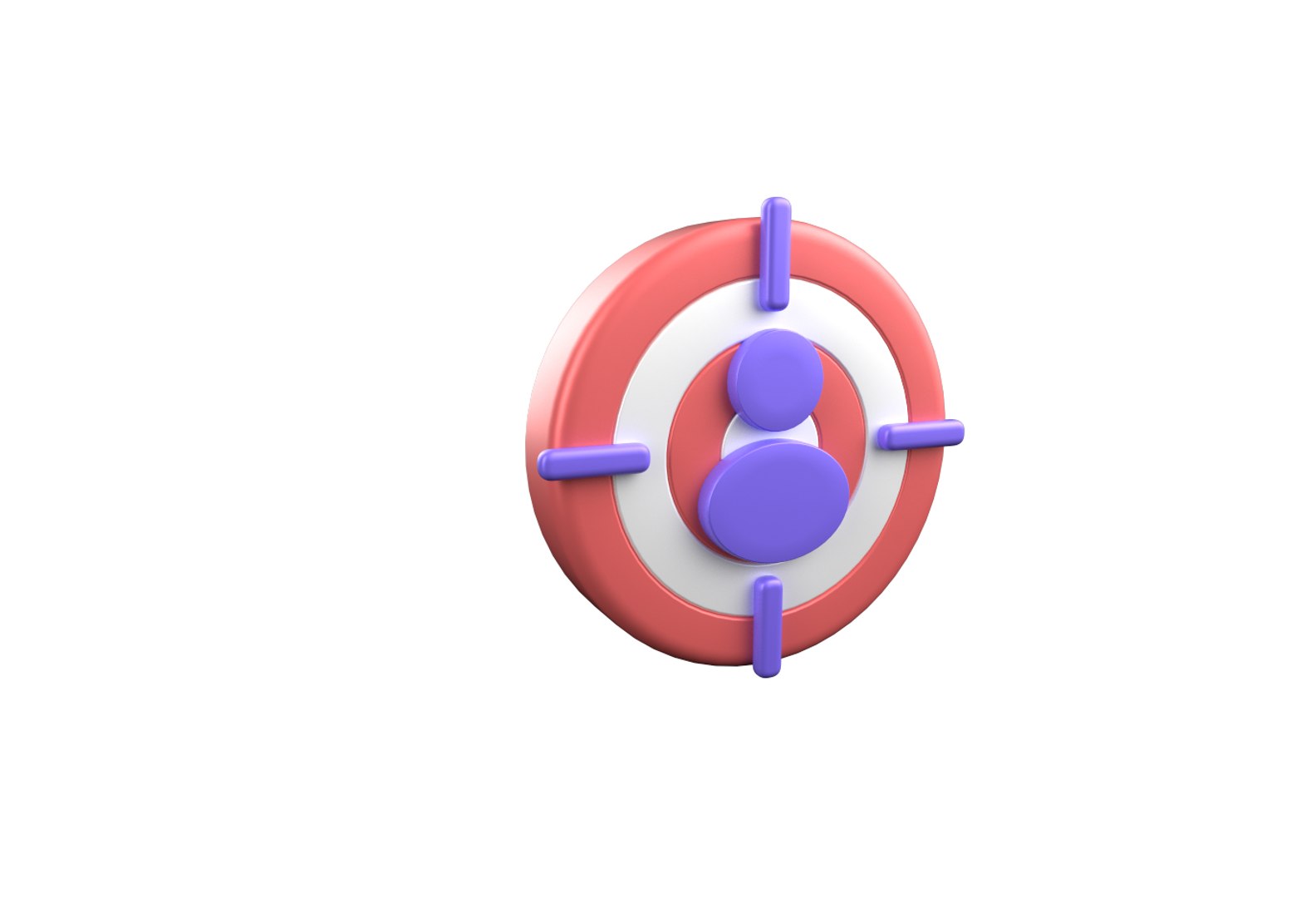Target Contact Low-poly Icon 3D Model - TurboSquid 1918864