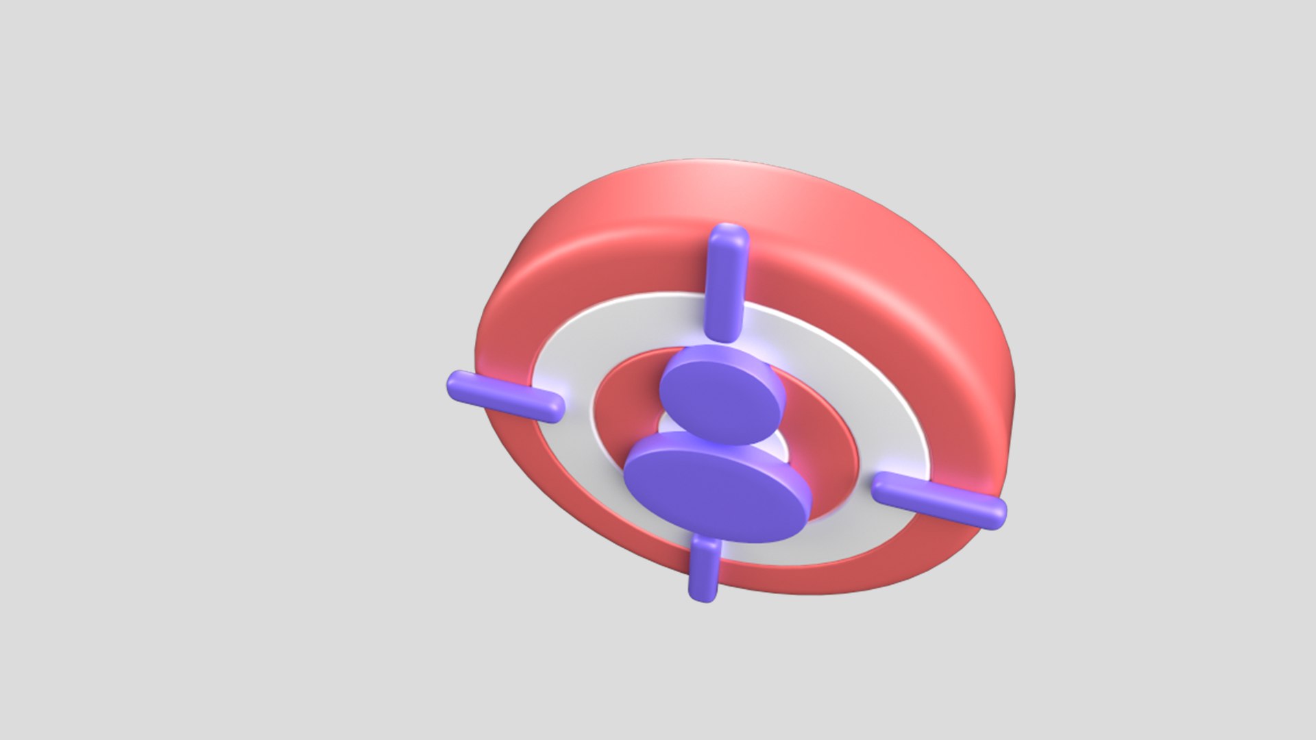 Target Contact Low-poly Icon 3D Model - TurboSquid 1918864