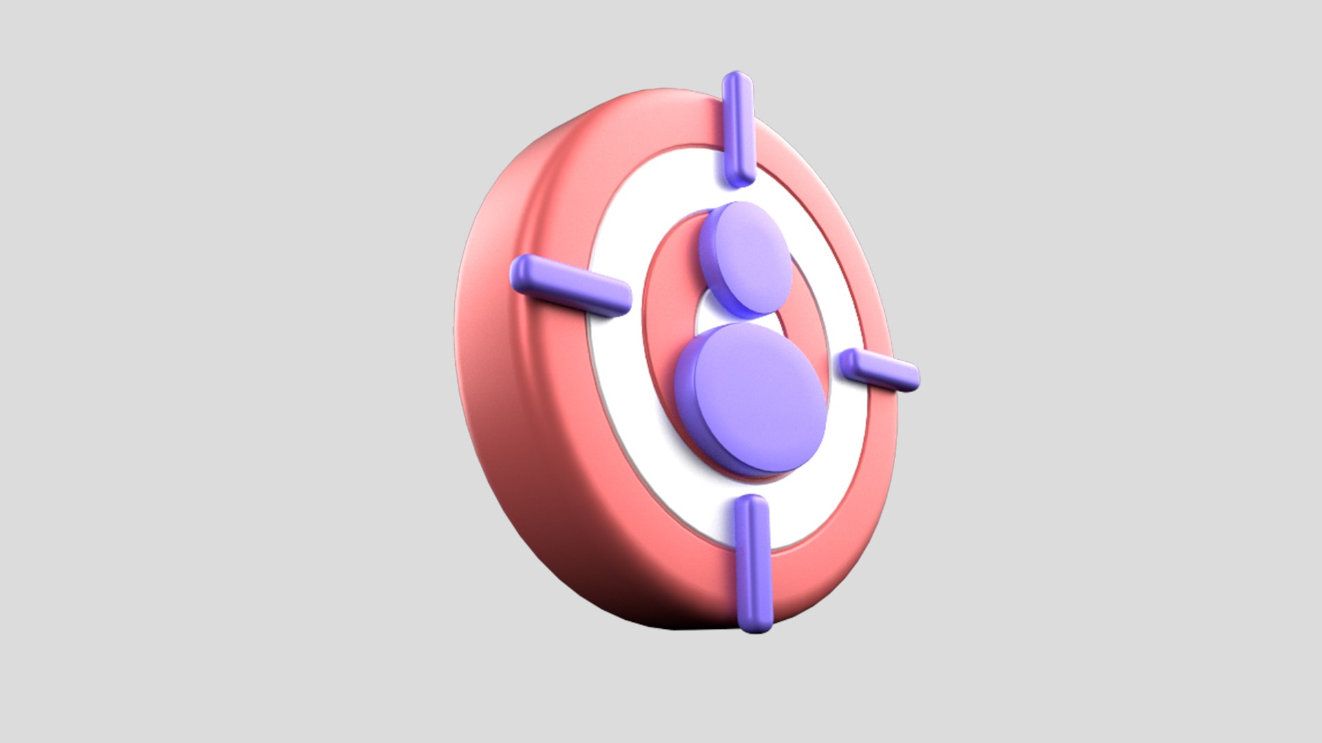 Target Contact Low-poly Icon 3D Model - TurboSquid 1918864