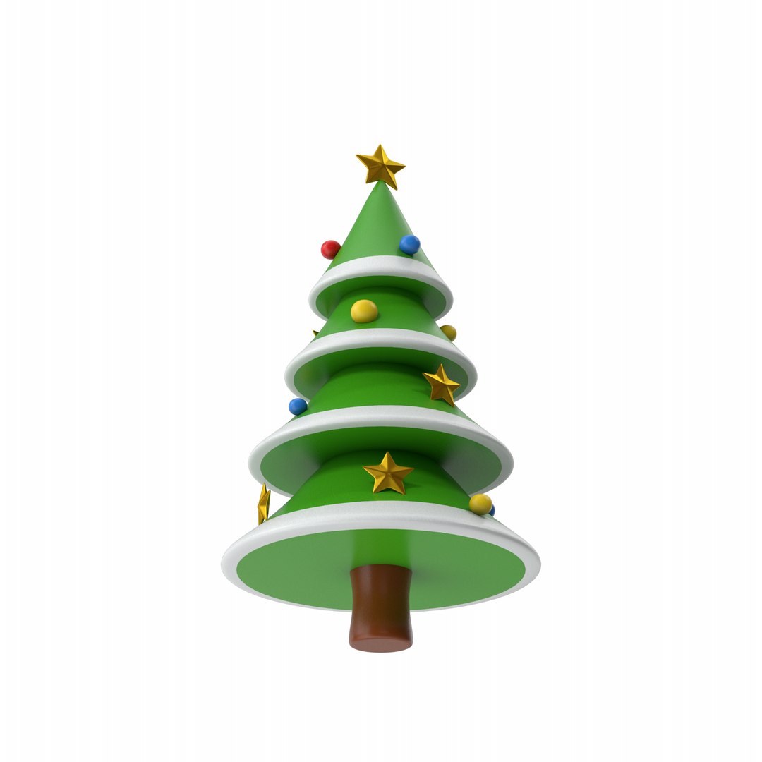 CartoonyChristmasTree15 3D Model - TurboSquid 2168688
