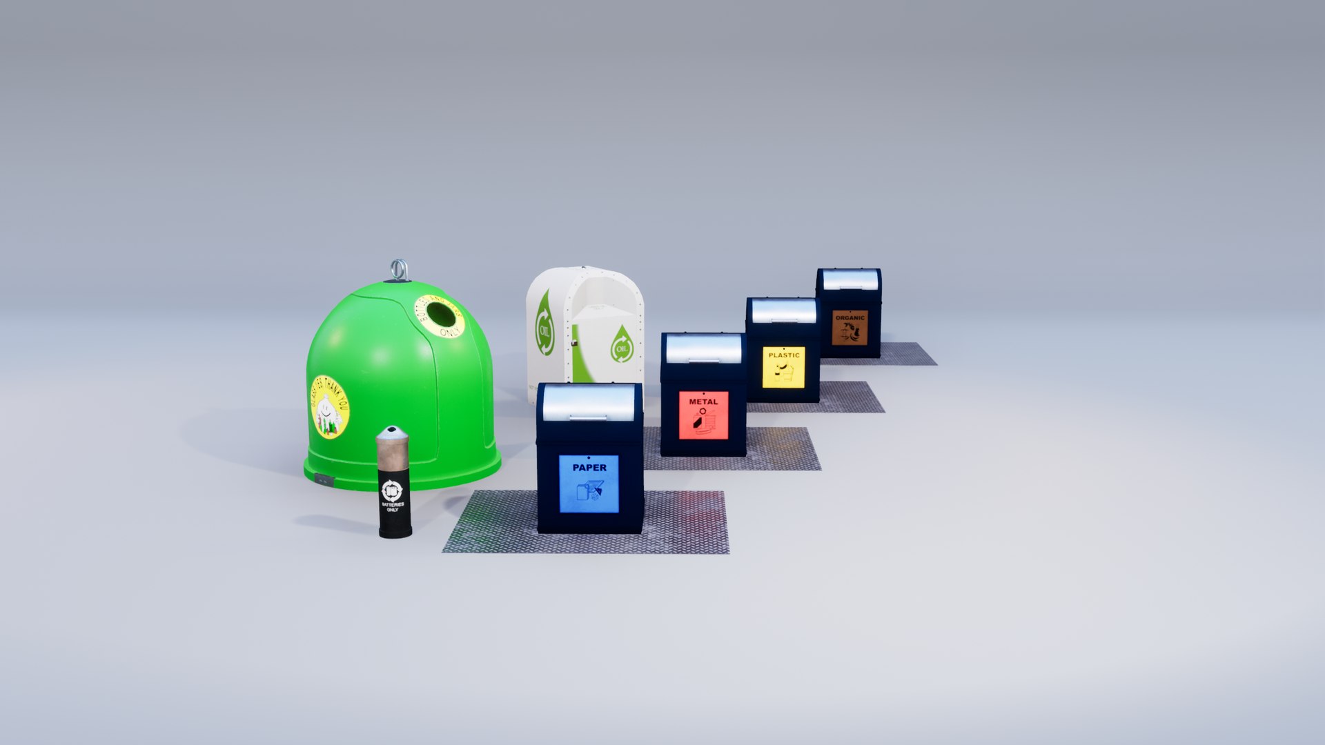 Contains urban recycling 3D model - TurboSquid 1601536