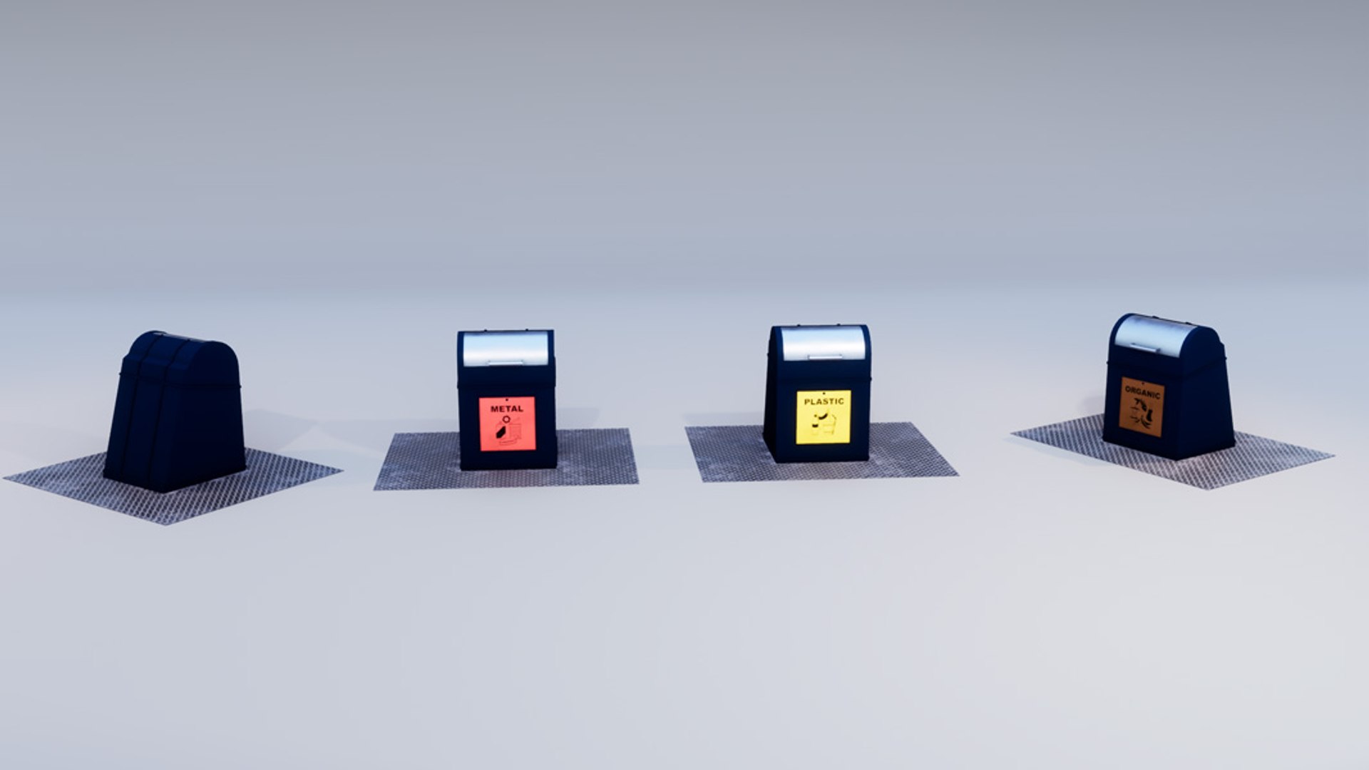 Contains urban recycling 3D model - TurboSquid 1601536