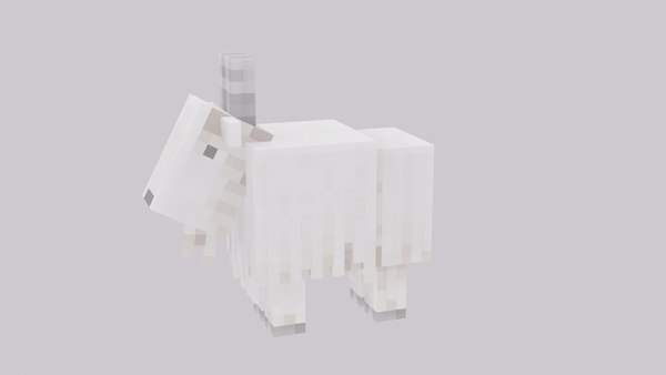 modelo 3d Minecraft Goat - TurboSquid 2050994
