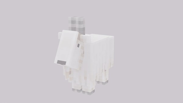 modelo 3d Minecraft Goat - TurboSquid 2050994