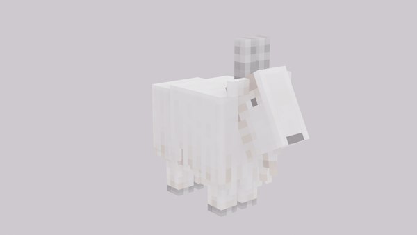 modelo 3d Minecraft Goat - TurboSquid 2050994