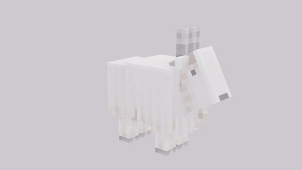 3D Minecraft Goat model - TurboSquid 2050994