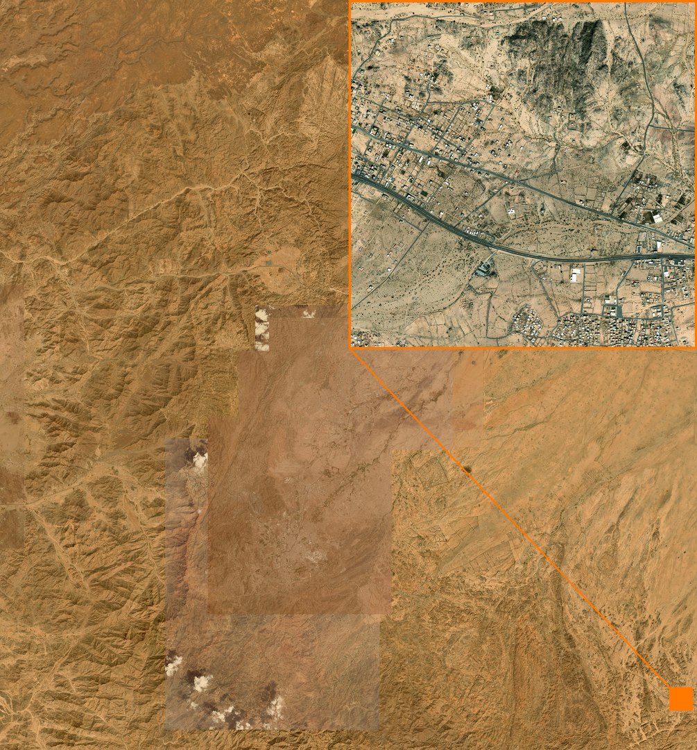 3D Model Mecca Red Sea N21 E40 Topography Saudi Arabian - TurboSquid ...