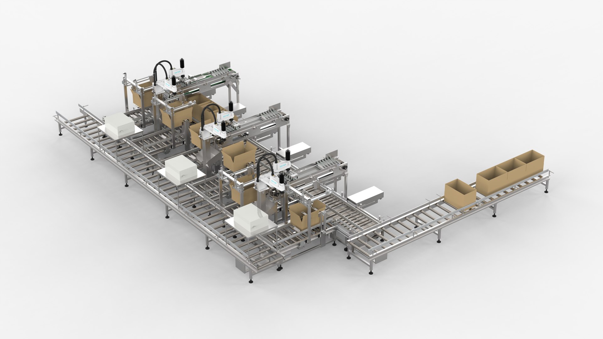 Food Packaging Production Line 3D Model - TurboSquid 1939229