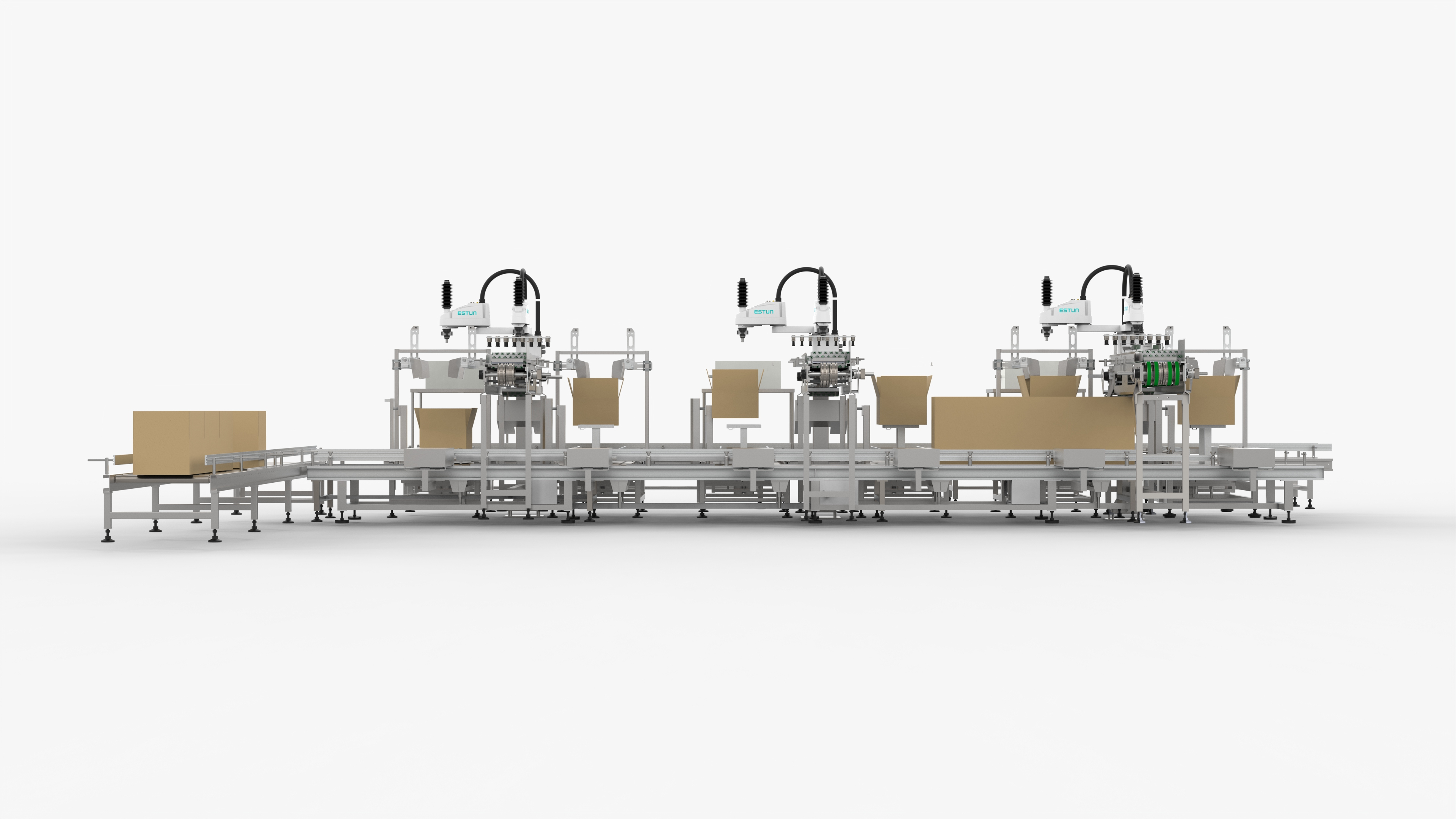 Food Packaging Production Line 3D model - TurboSquid 1939229