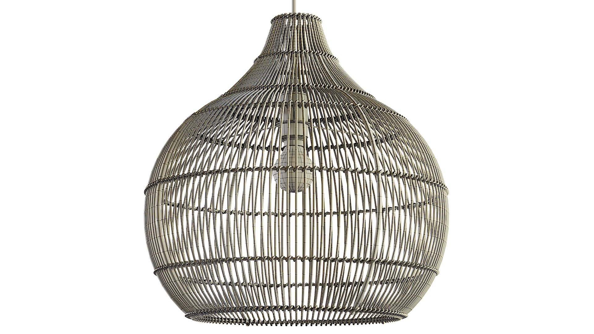 3D Aliexpress Modern Rattan Chandelier Model - TurboSquid 1953128