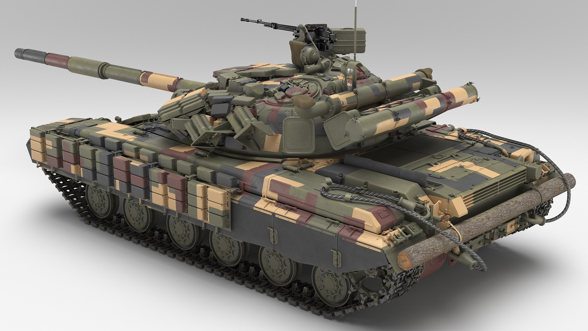 T64 BV Battle Tank Clean Rigged 3D model - TurboSquid 1981384