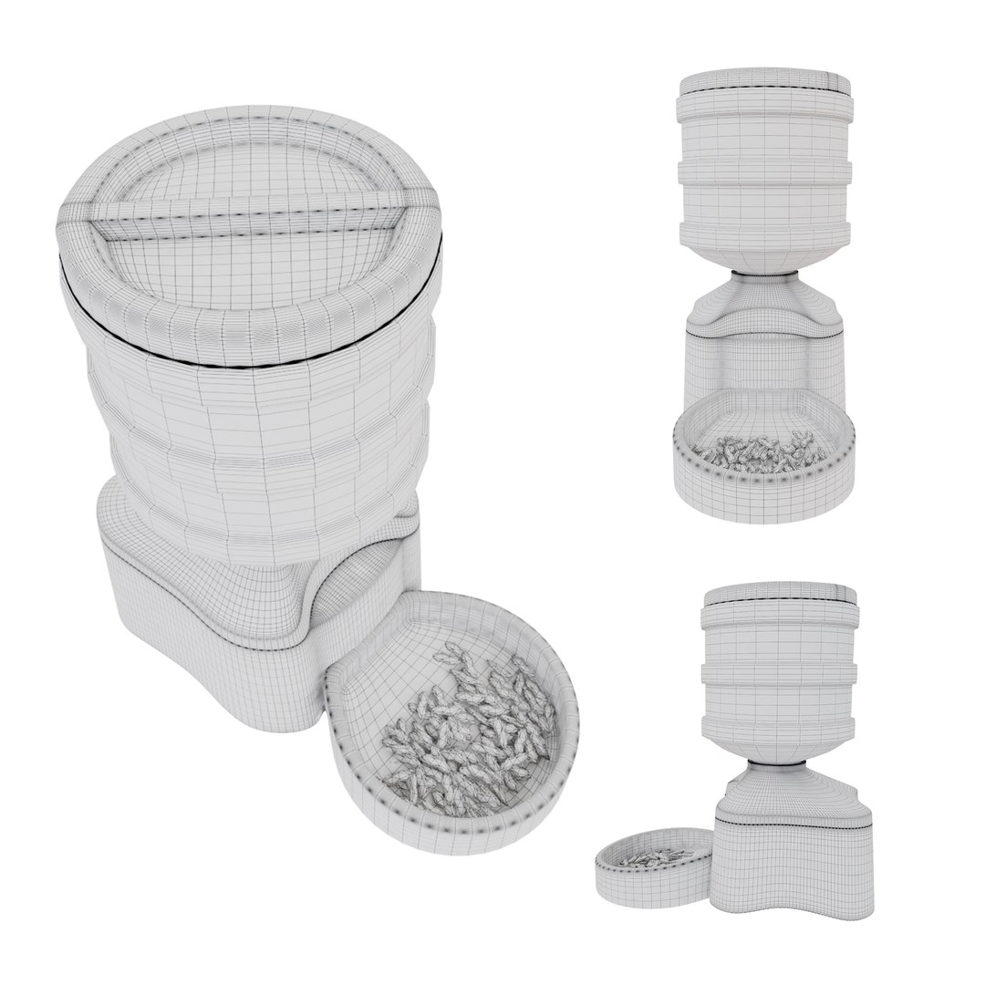 3D Pet Feeder Model - TurboSquid 1449523